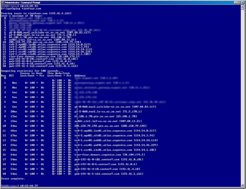 Lars Rasmussen - @nanoDBA: PathPing > Traceroute
